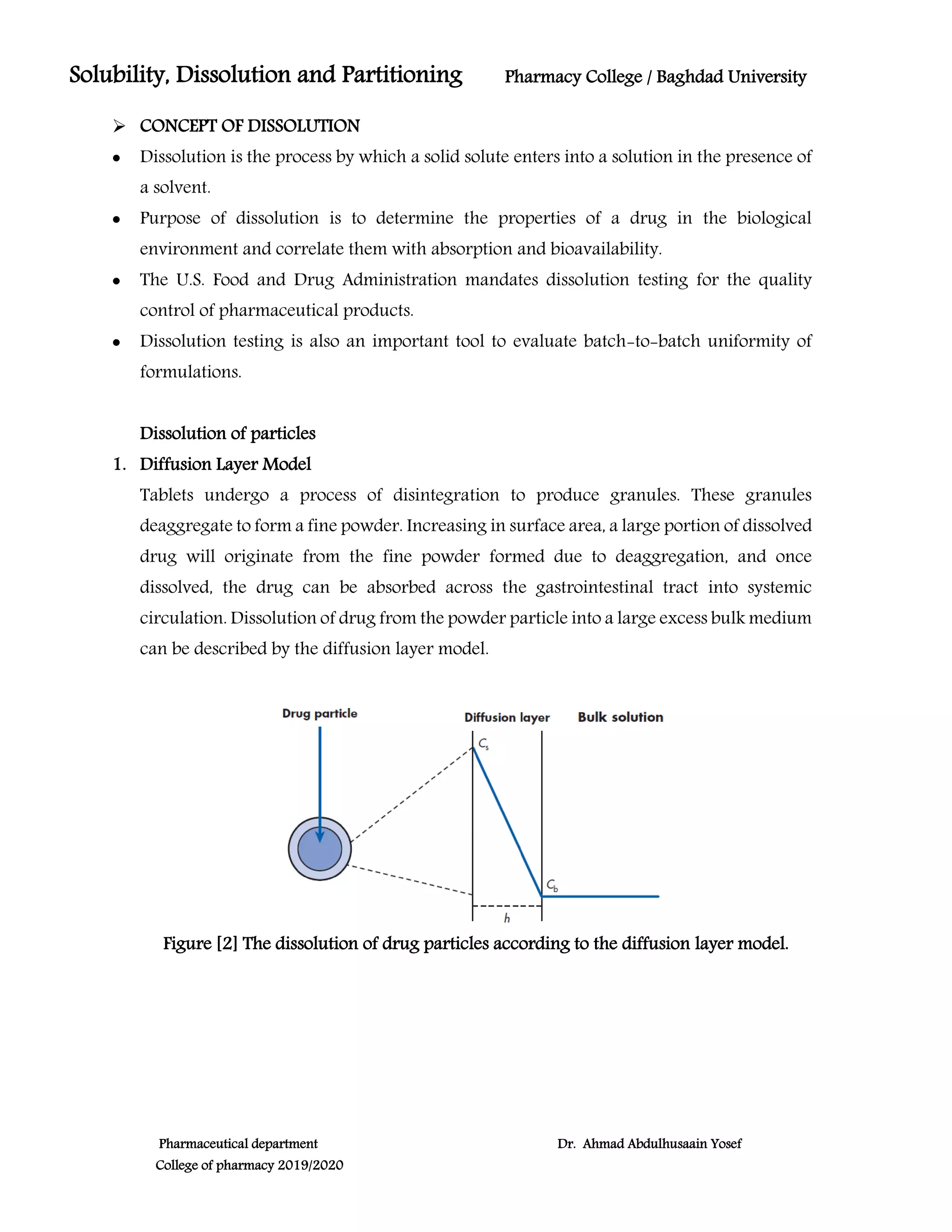 Solubility,dissolution and partitioning 11th April 2020 | PDF