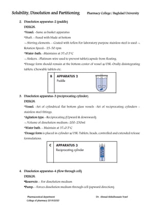 Solubility,dissolution and partitioning 11th April 2020 | PDF
