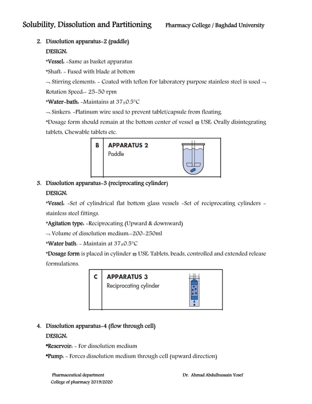 Solubility,dissolution and partitioning 11th April 2020 | PDF | Chemistry | Science