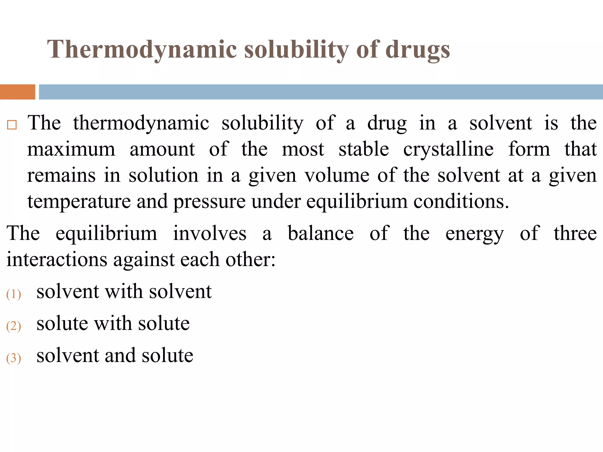 Solubility & distribution phenomenon | PPTX