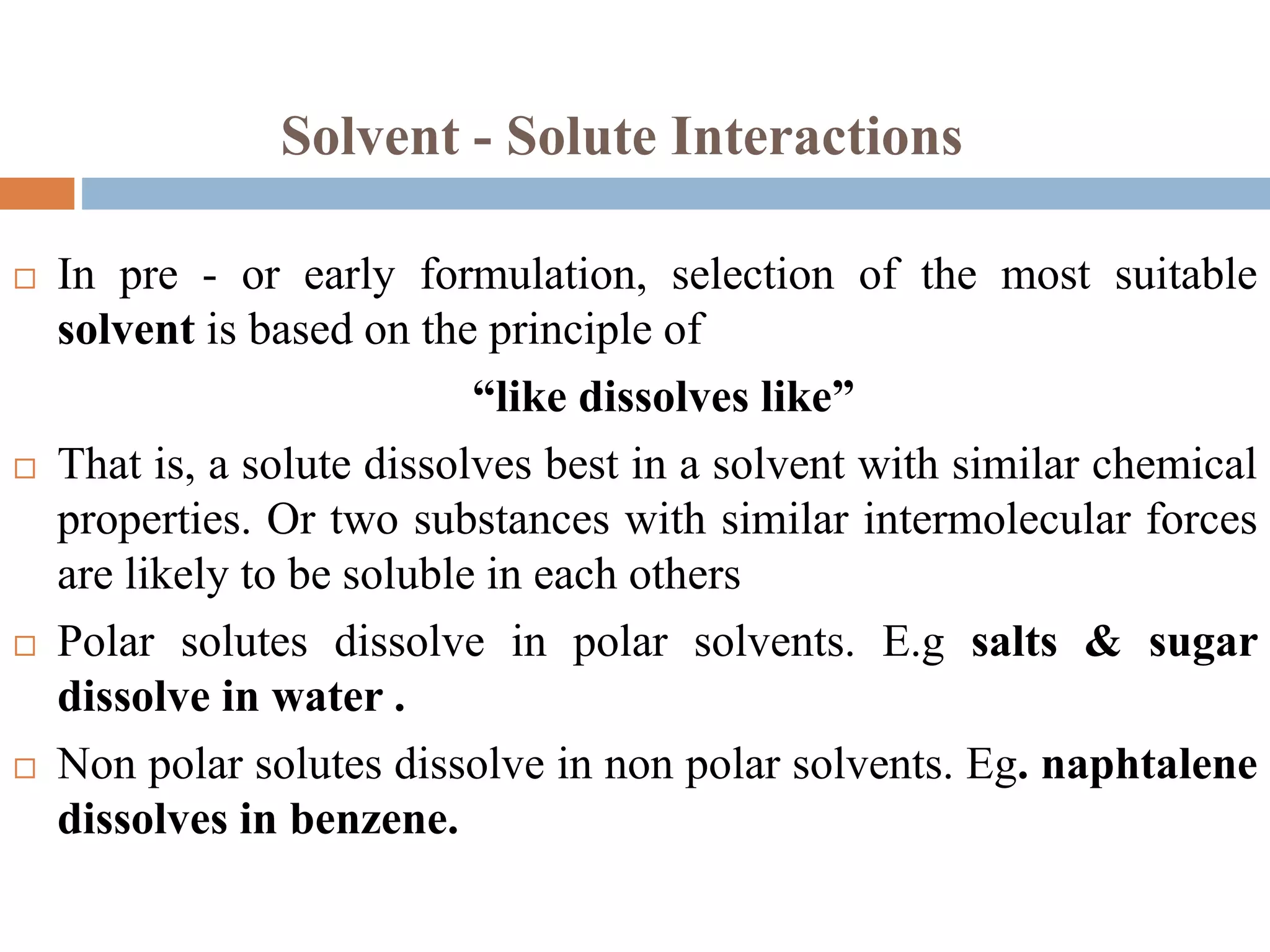 Solubility & distribution phenomenon | PPTX