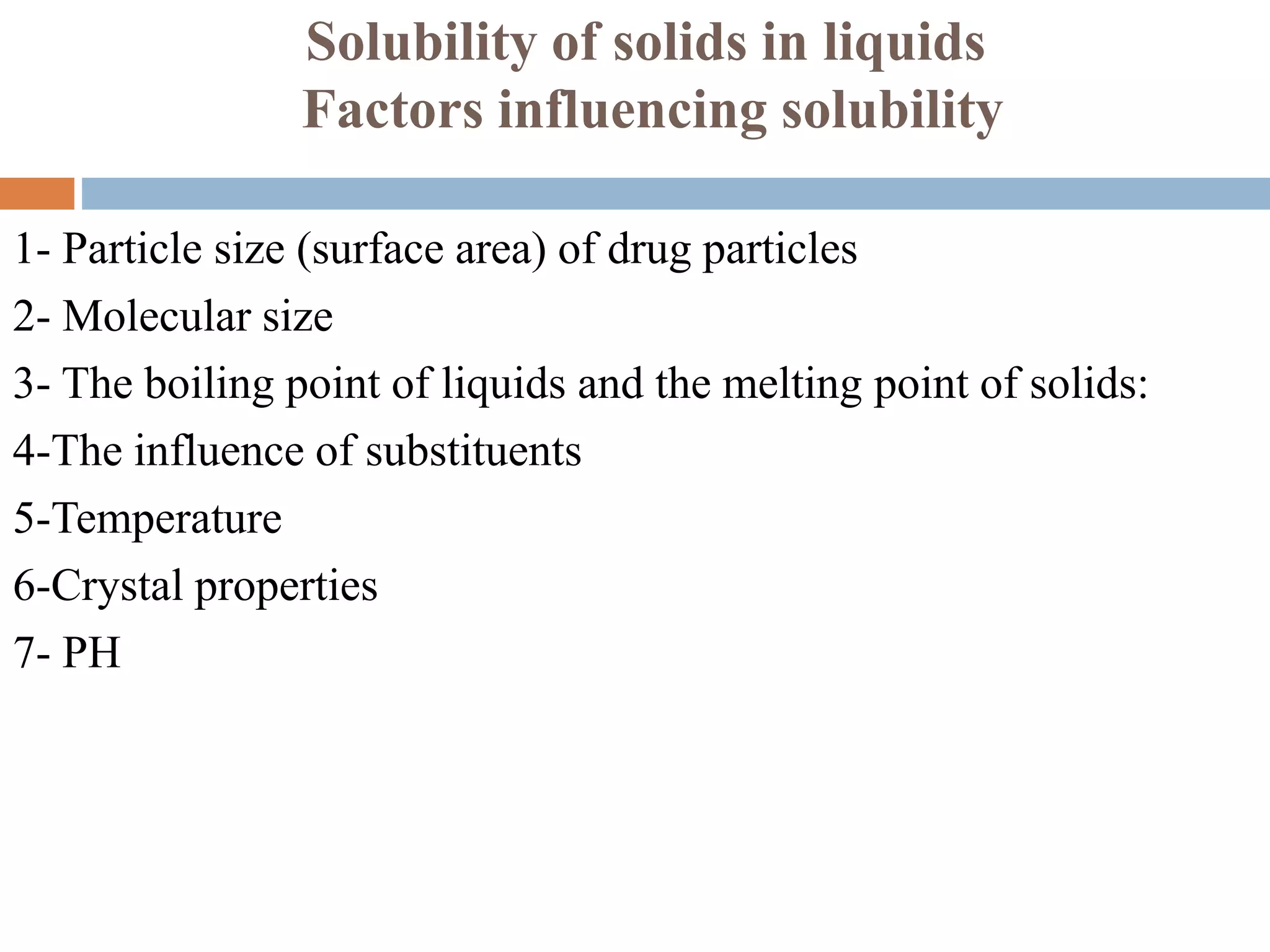 Solubility & distribution phenomenon | PPTX
