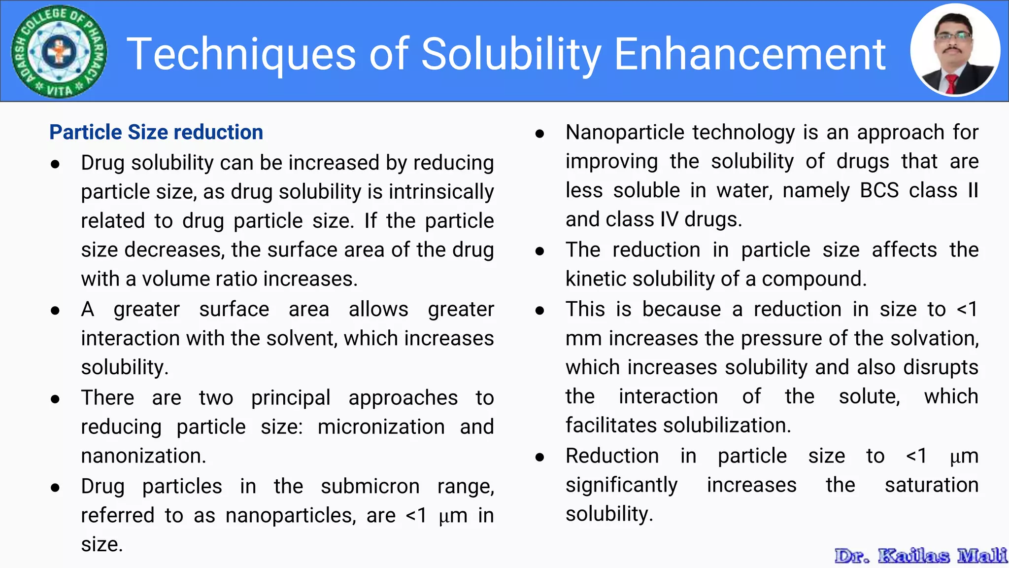 Solubility Enhancement | PPTX | Chemistry | Science