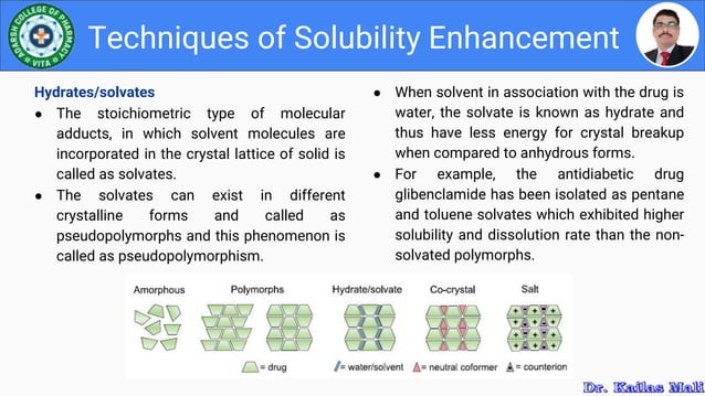Solubility Enhancement | PPTX | Chemistry | Science