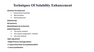 Solubility enhancement technique | PPT