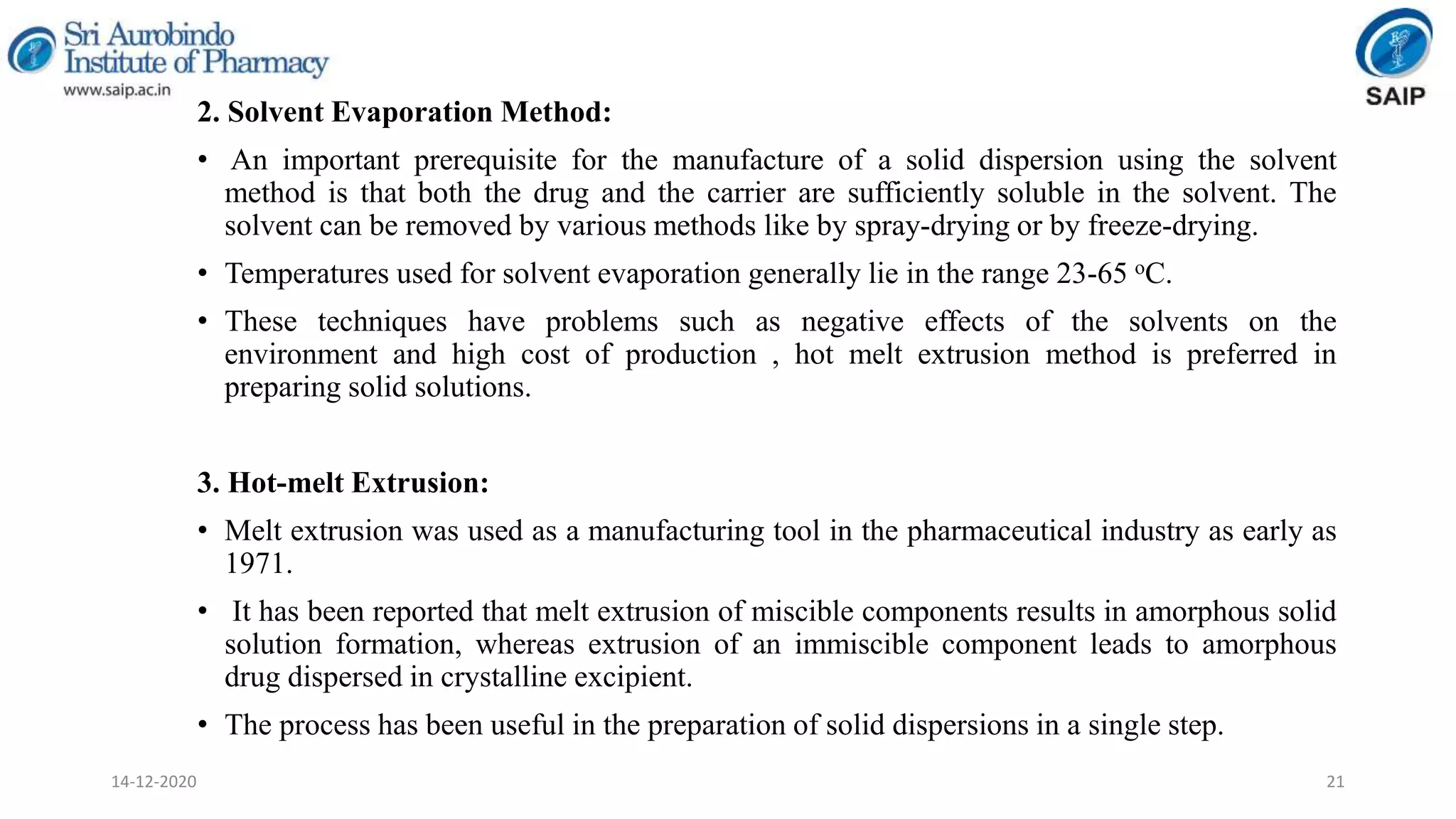 Solubility enhancement techniques | PPTX