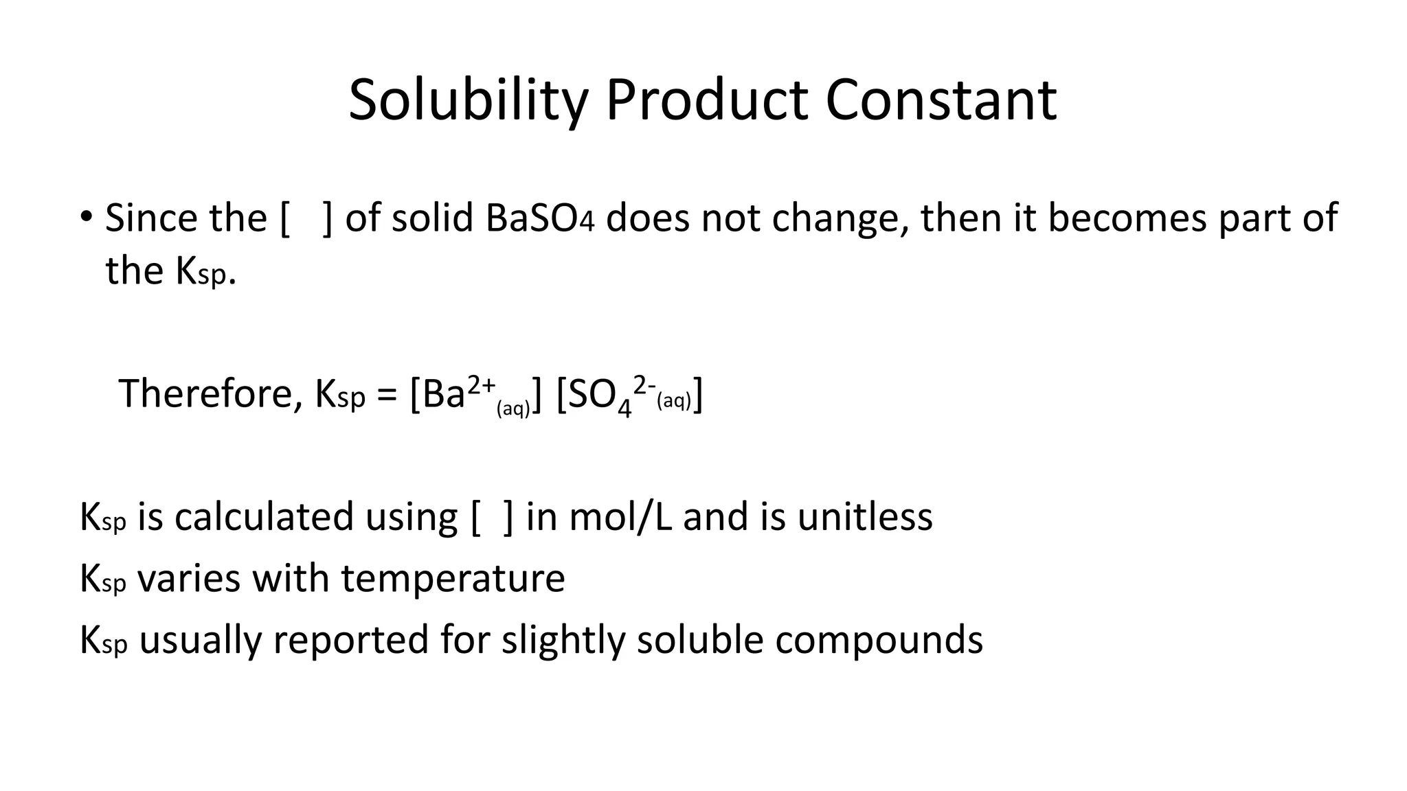 Solubility and Solubility Product Constant | PDF