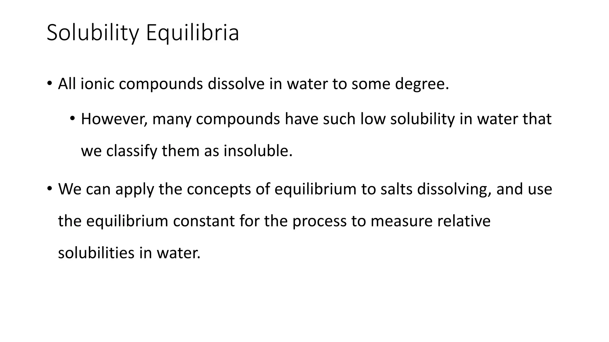 Solubility and Solubility Product Constant | PDF