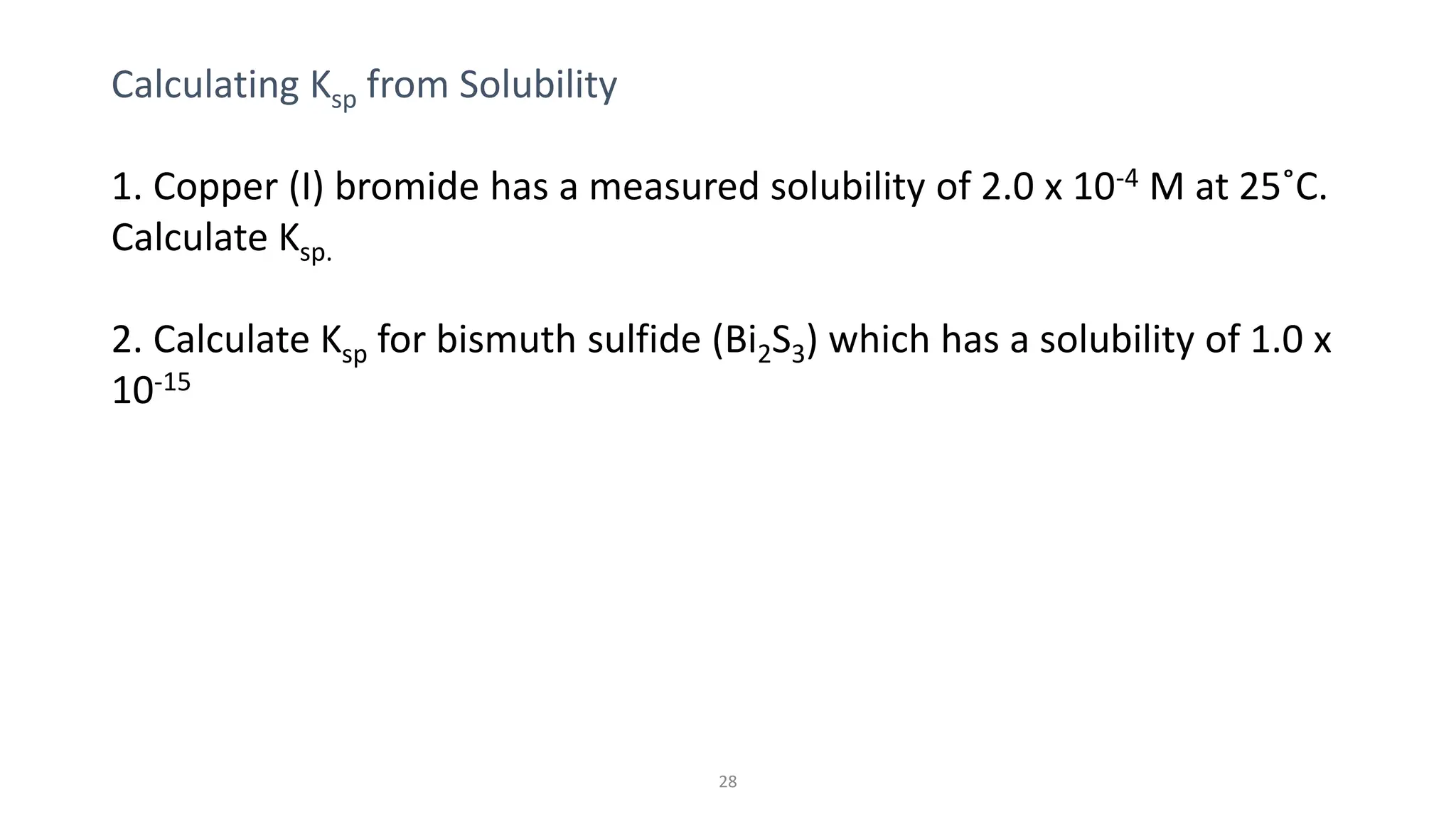 Solubility and Solubility Product Constant | PDF