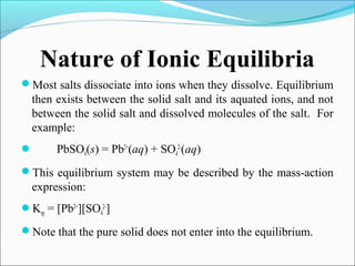 Solubility equilibria | PPT