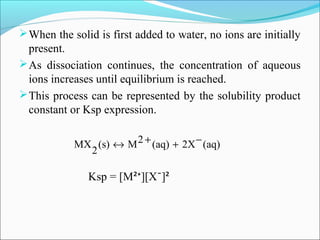 Solubility equilibria | PPT