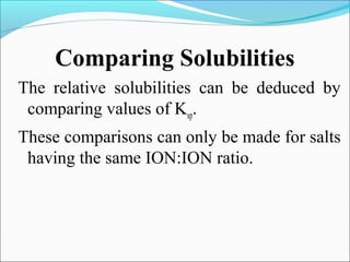Solubility equilibria | PPT