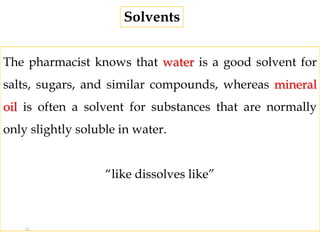 Solubility lec 1 | PPTX | Chemistry | Science