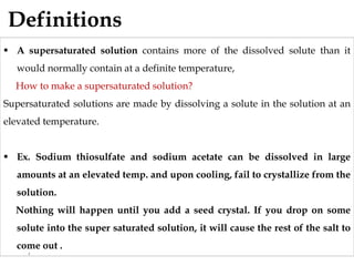 Solubility lec 1 | PPTX | Chemistry | Science