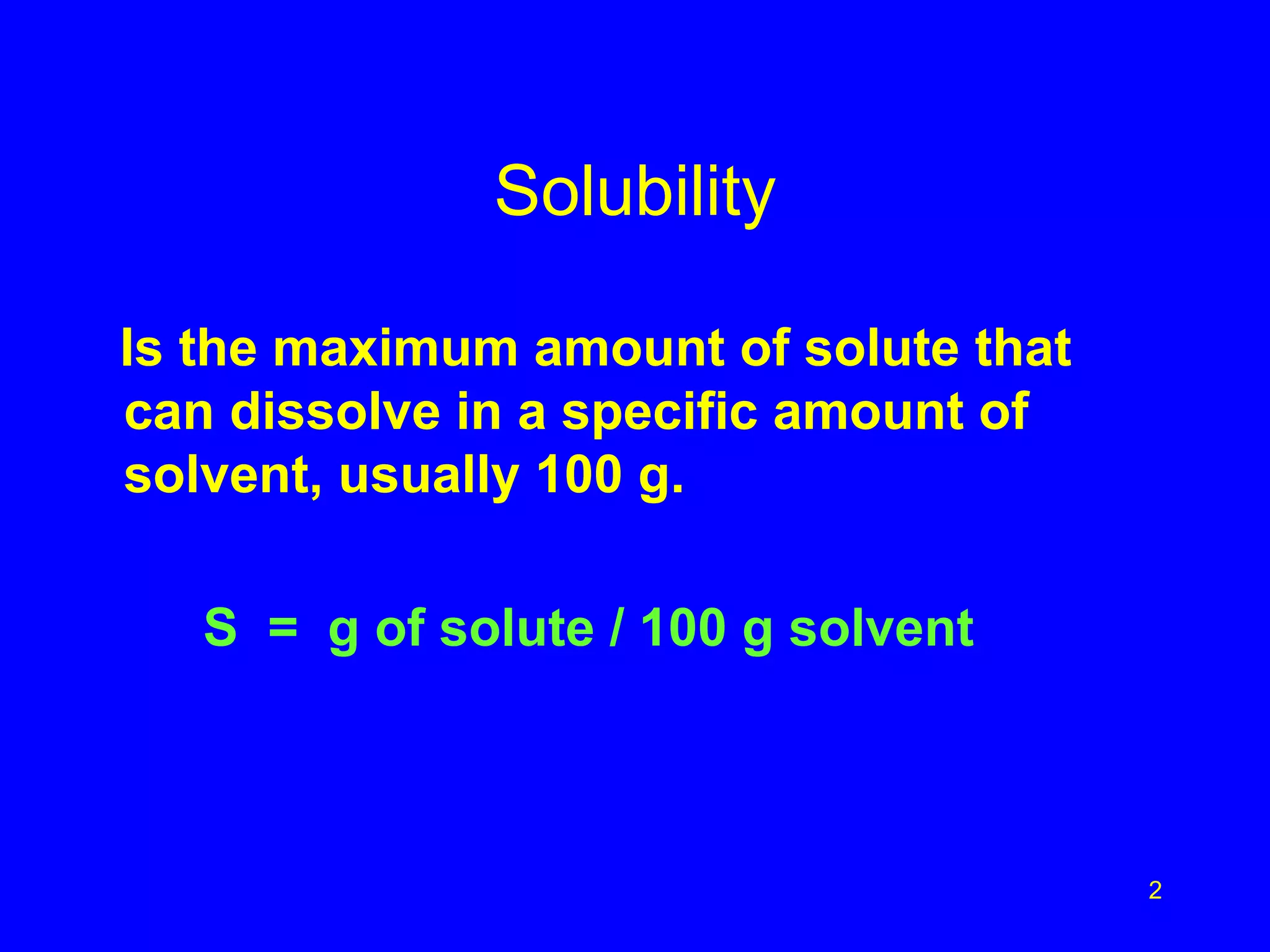 Solubility for 3rd bilingual | PPT