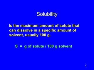 Solubility for 3rd bilingual | PPT