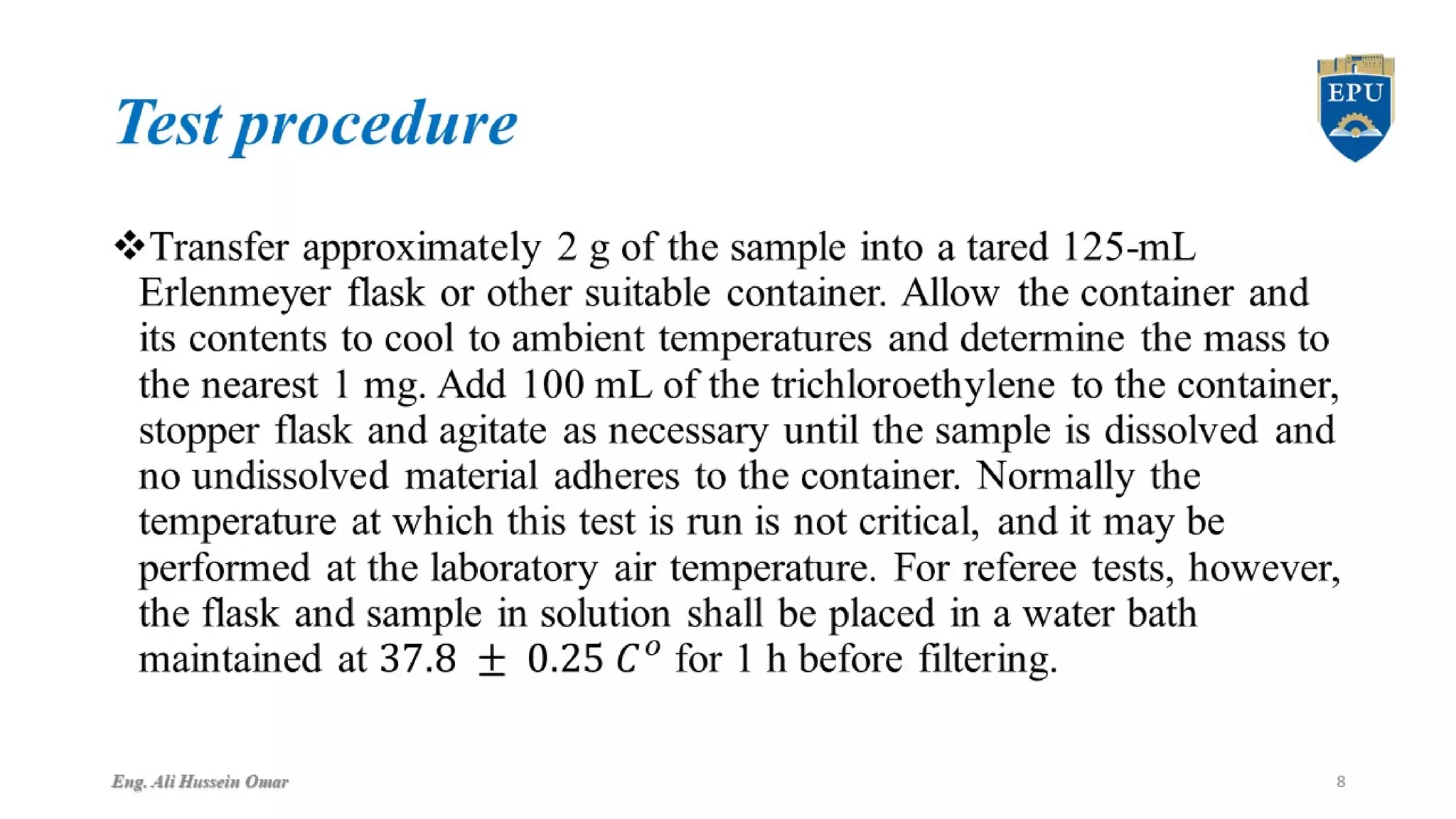Solubility of bituminous materials | PDF