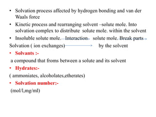 Solubility of drugs | PPTX