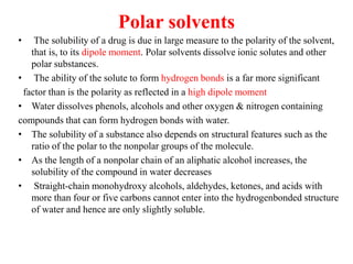 Solubility of drugs | PPTX