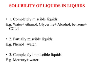 Solubility of drugs | PPTX