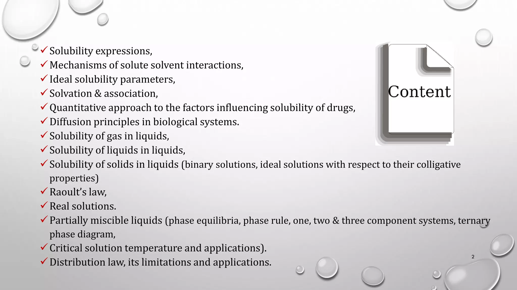 Solubility of drugs | PDF