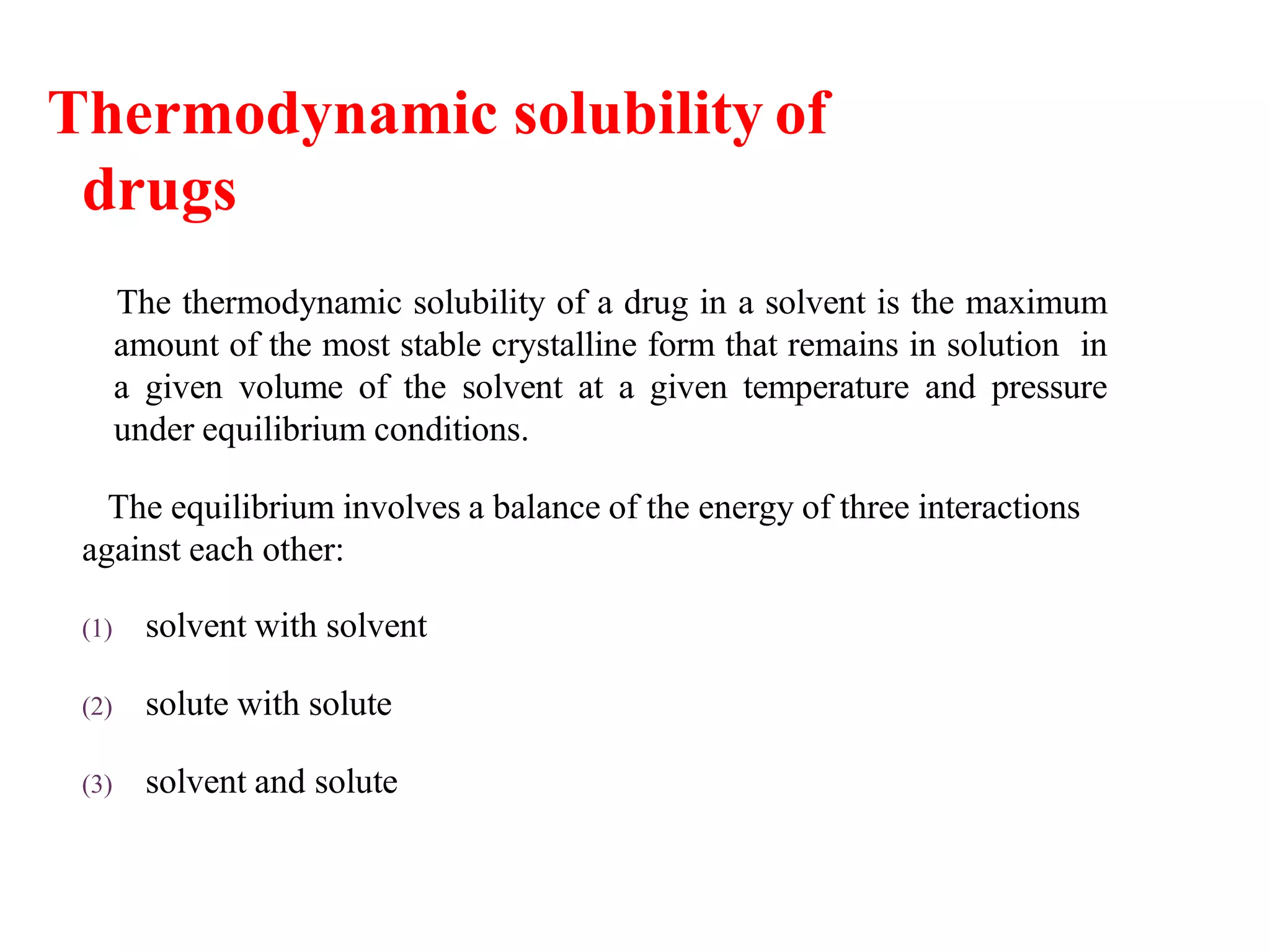 Solubility of drugs | PPT