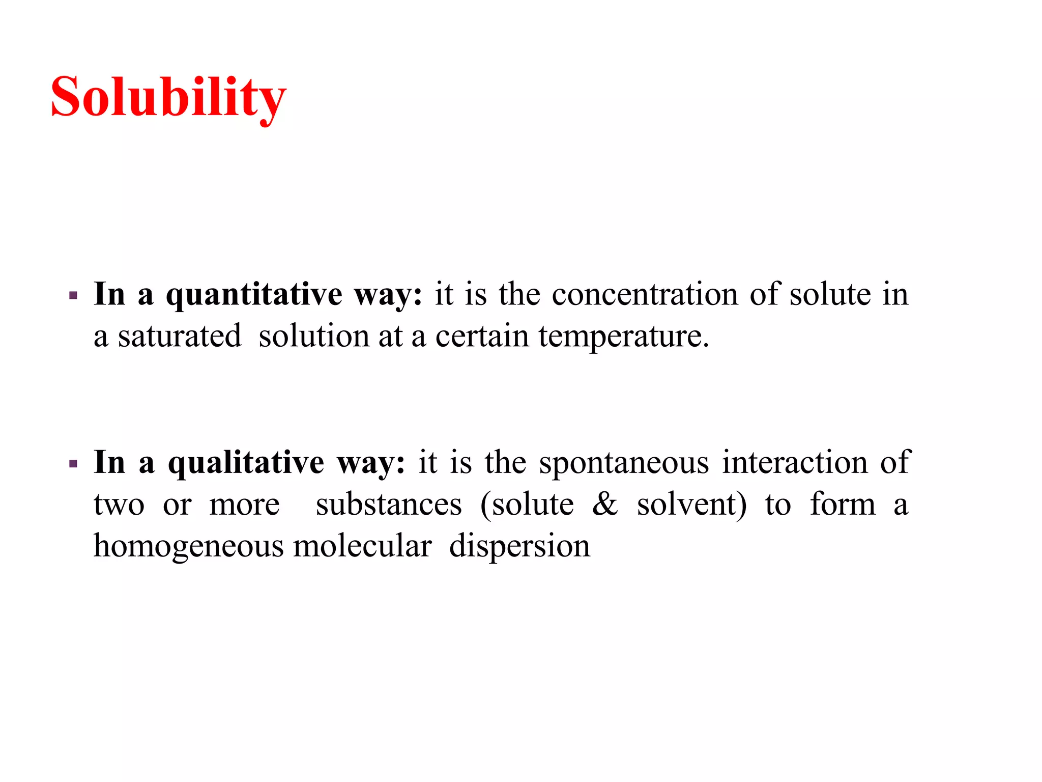 Solubility of drugs | PPT