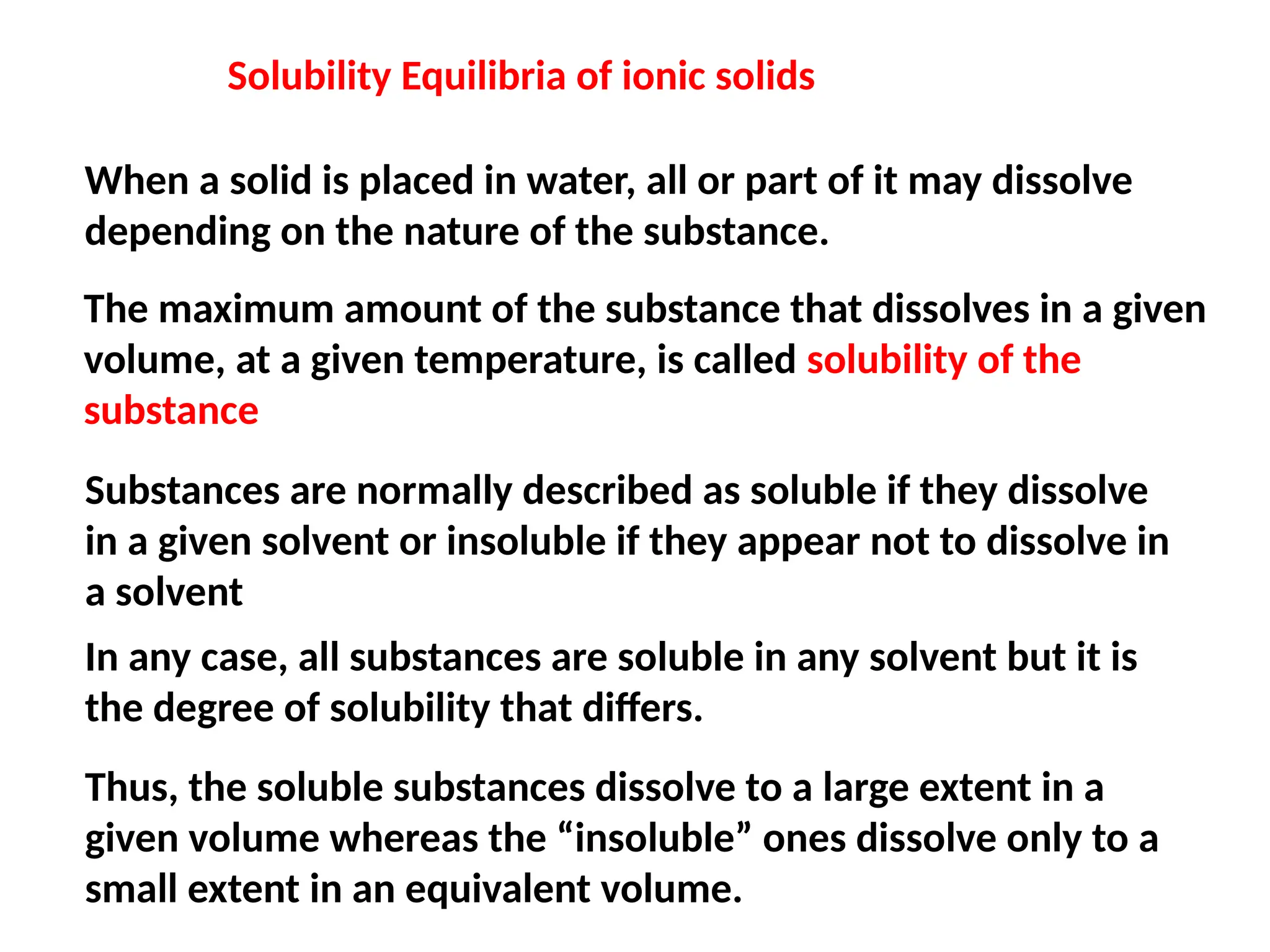 Solubility of ionic compounyuds 2023.pptx | Chemistry | Science