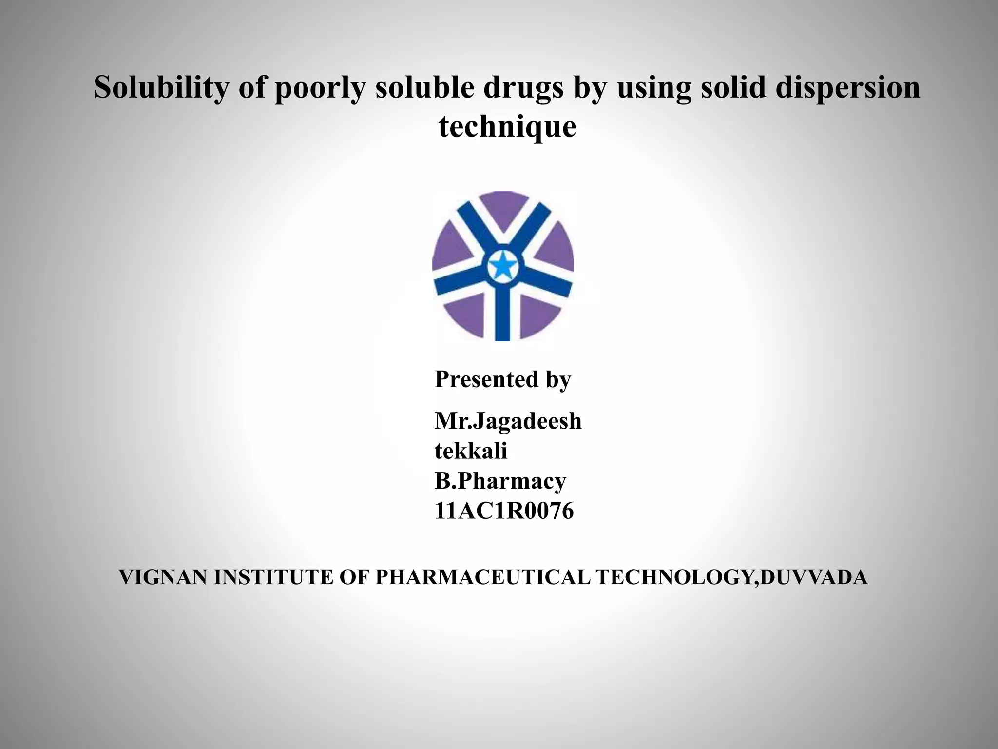 Solubility of poorly soluble drugs by using solid ppt | PPT