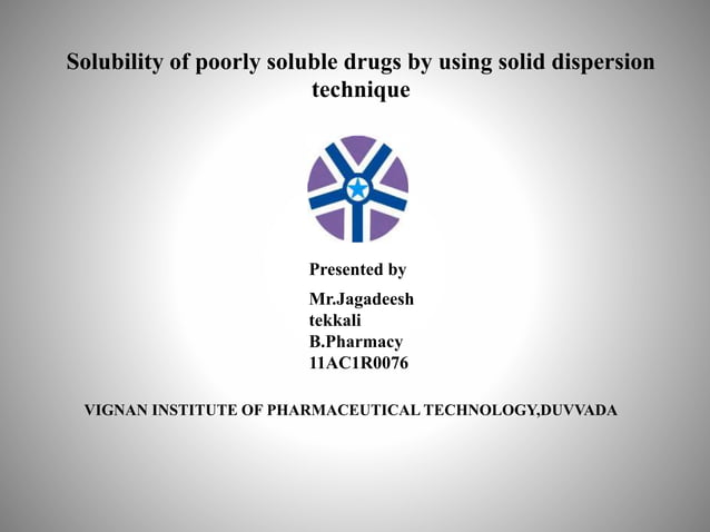 Solubility of poorly soluble drugs by using solid ppt | PPT