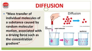 DIFFUSION PRINCIPLES IN BIOLOGICAL SYSTEMS | PPTX