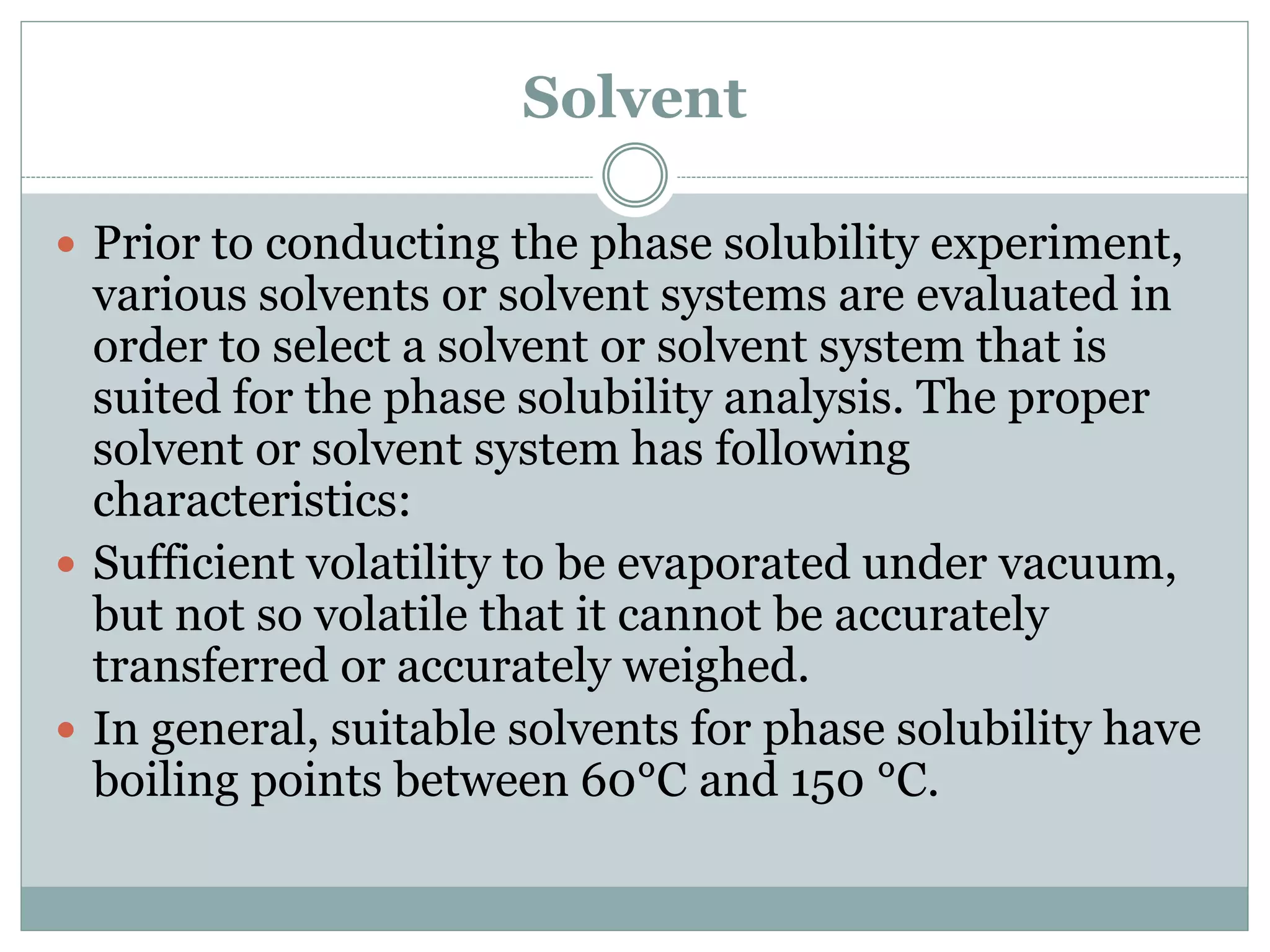 Solubility & Method for determination of solubility | PPTX