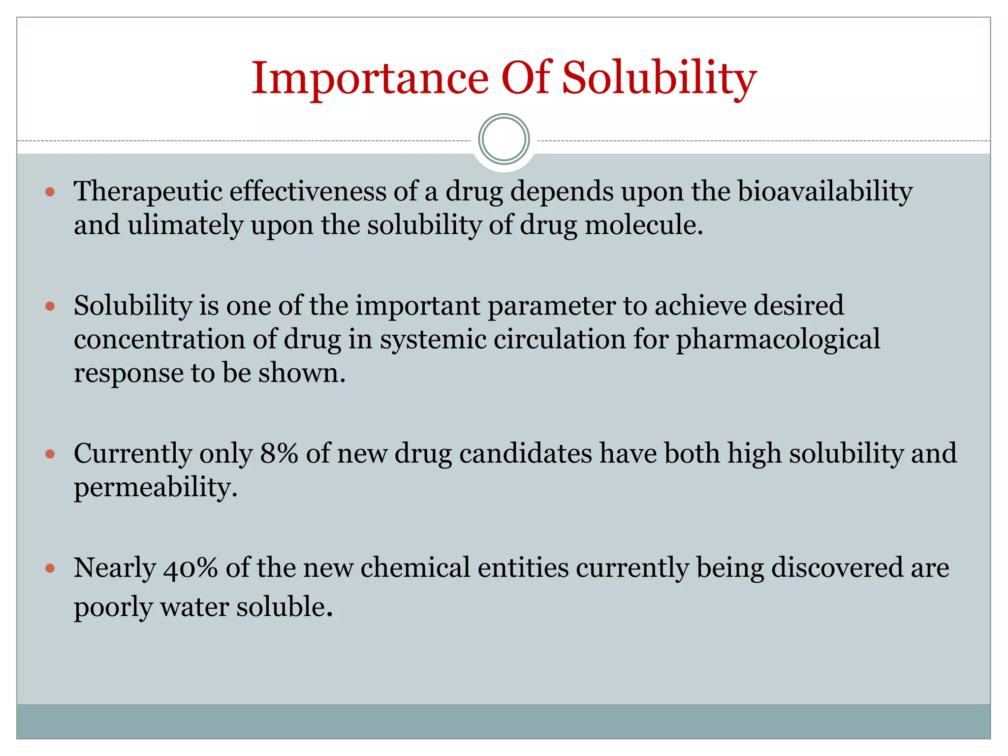Solubility & Method for determination of solubility | PPTX