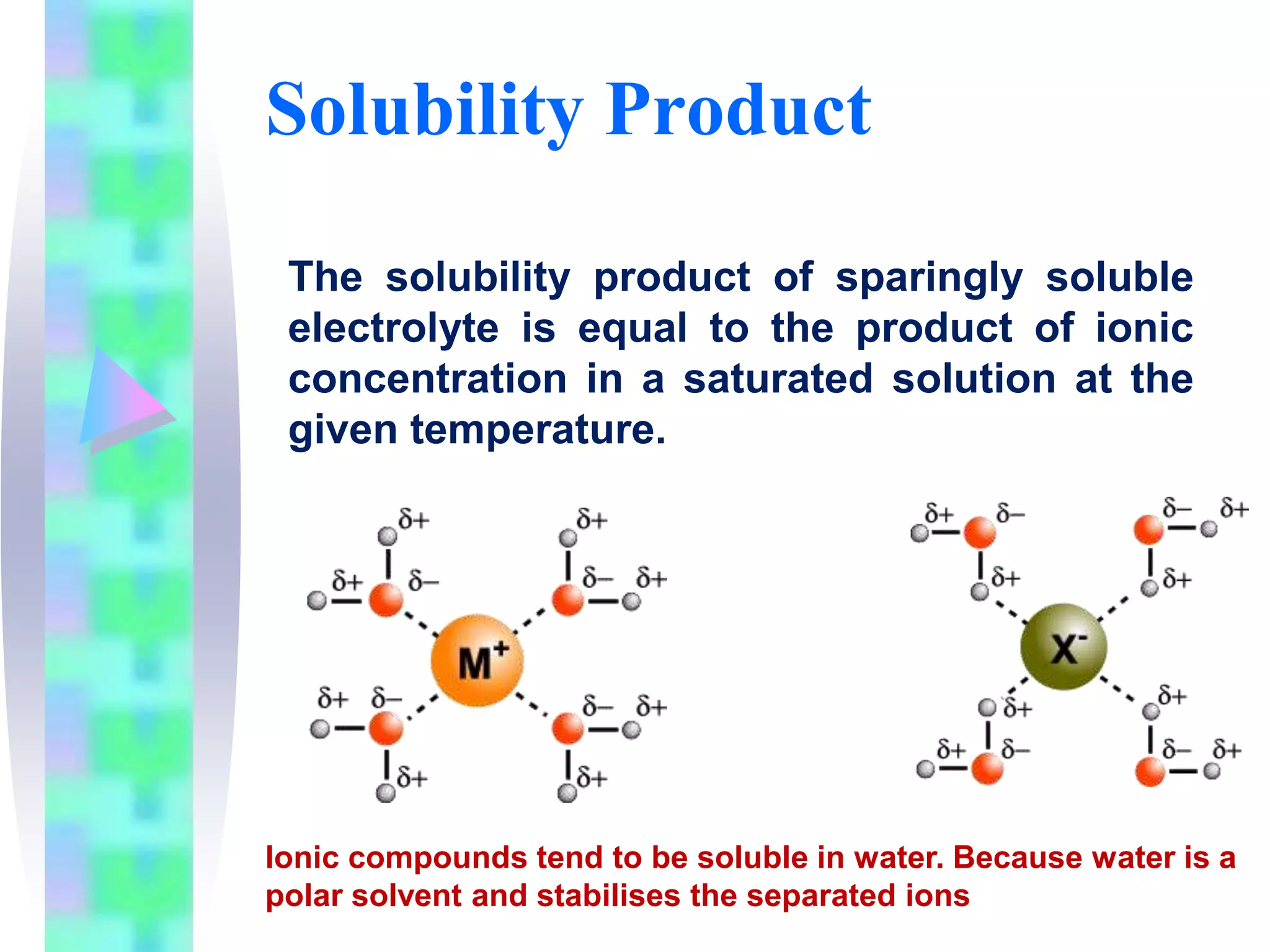 Solubility product and Common Ion Effect | PPTX