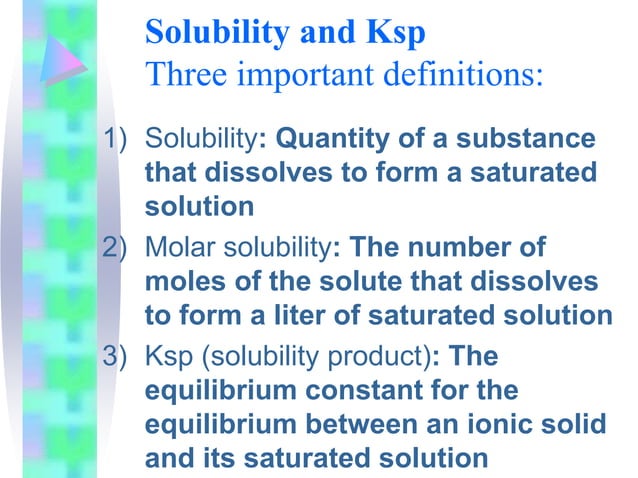 Solubility product and Common Ion Effect | PPTX | Chemistry | Science