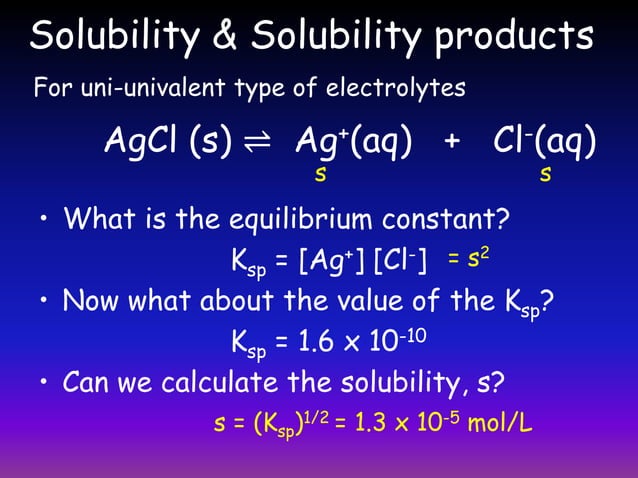 Solubility product and Common Ion Effect | PPTX | Chemistry | Science