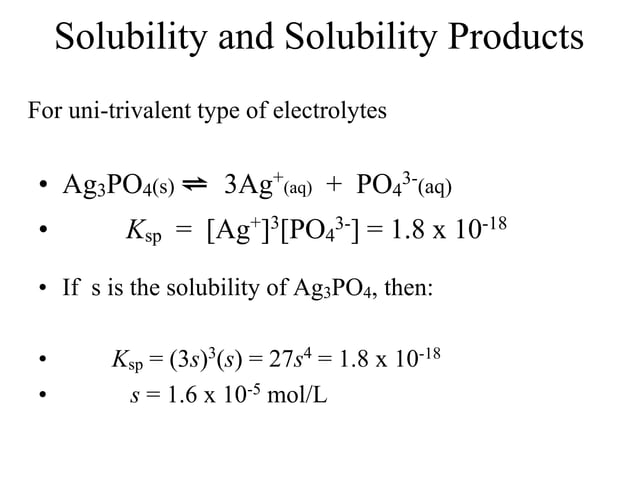 Solubility product and Common Ion Effect | PPTX | Chemistry | Science