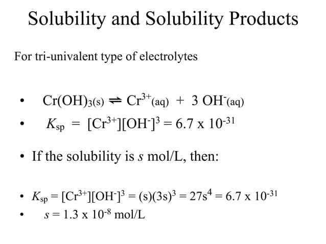 Solubility product and Common Ion Effect | PPTX | Chemistry | Science