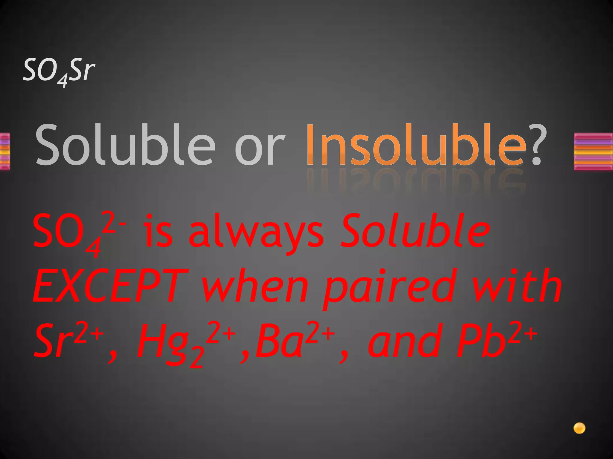 Solubility rules | PPTX