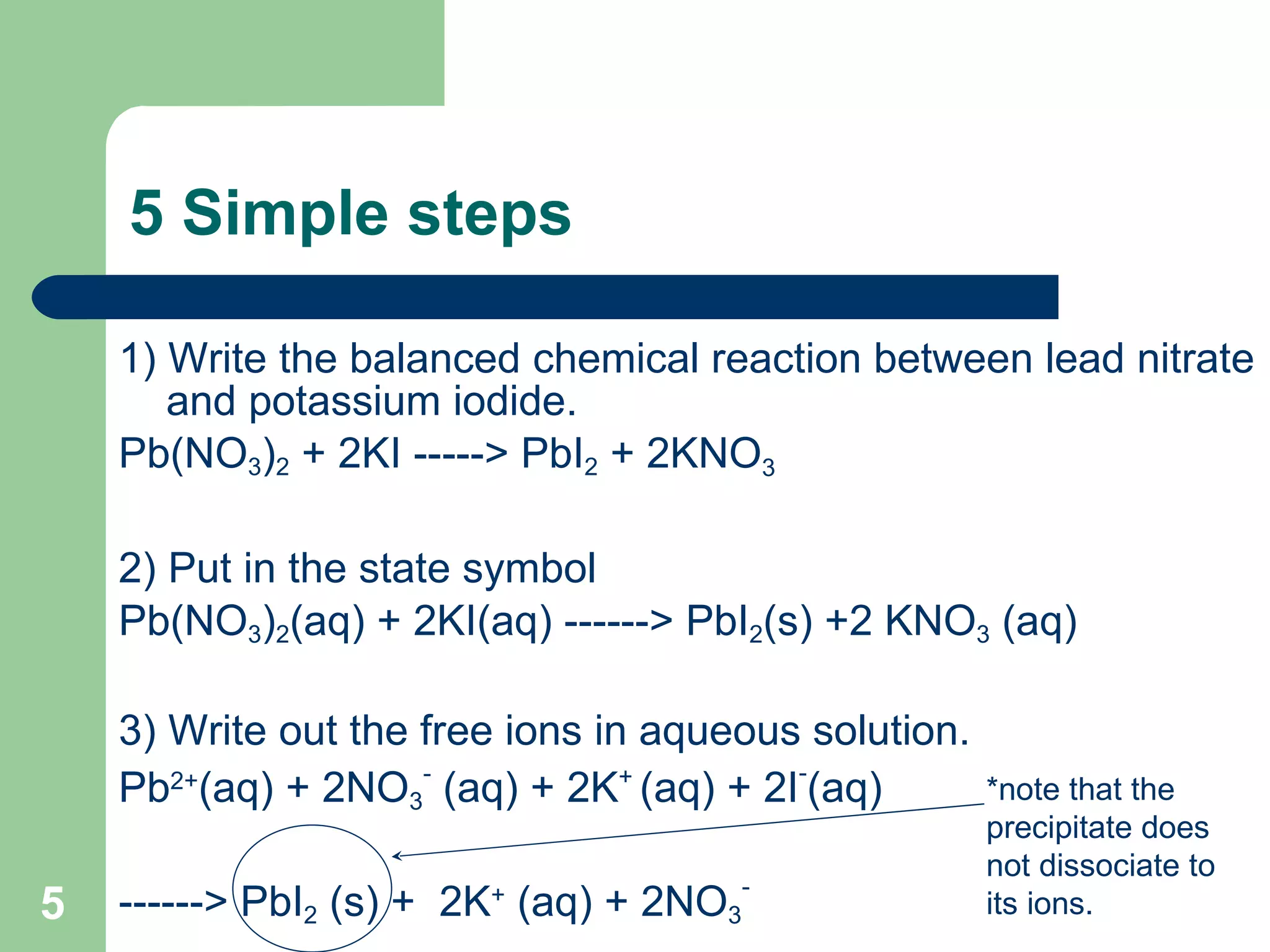 Solubility rules and ionic equations 2 | PPT
