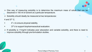 SOLUBILITY STUDIES | PPTX