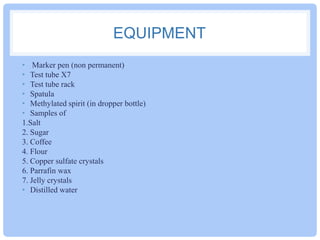 Solubility test | PPTX