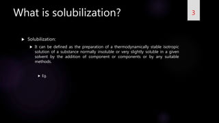 Solubilization | PPTX