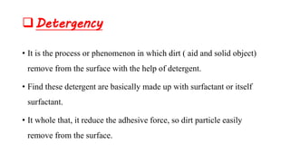 Surface and Interfacial tension [Part-6] ( Solubilization, Detergency, Adsorption at solid ...