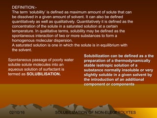 Solubilization by raghavendra kumar | PPT