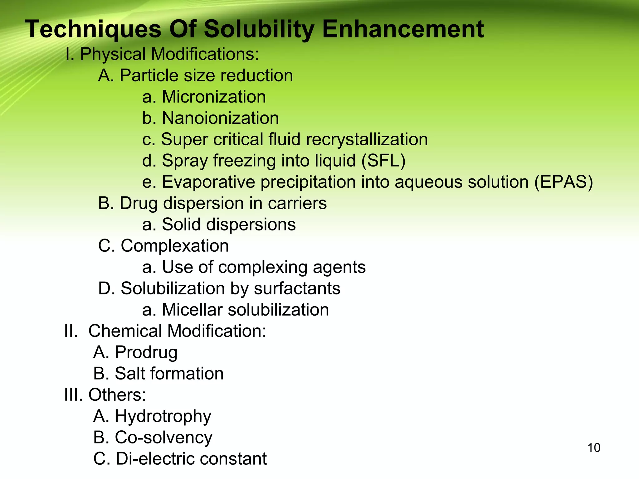 Solubilization techniques | PPT