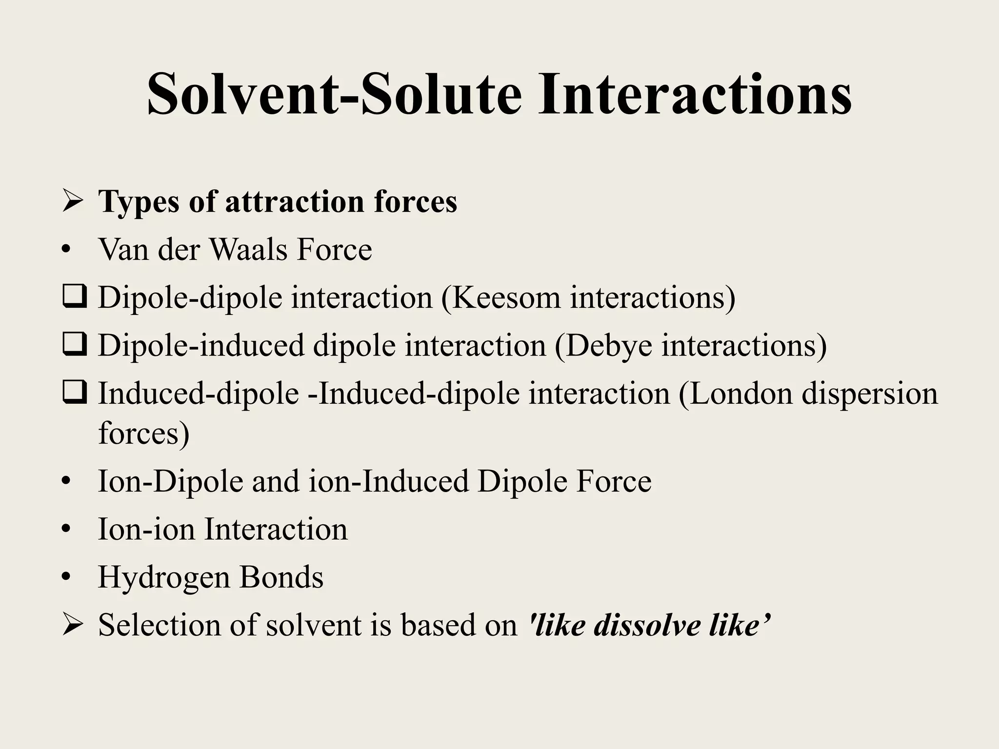 Introduction of solubilty, solubility expression, solute solvent ...