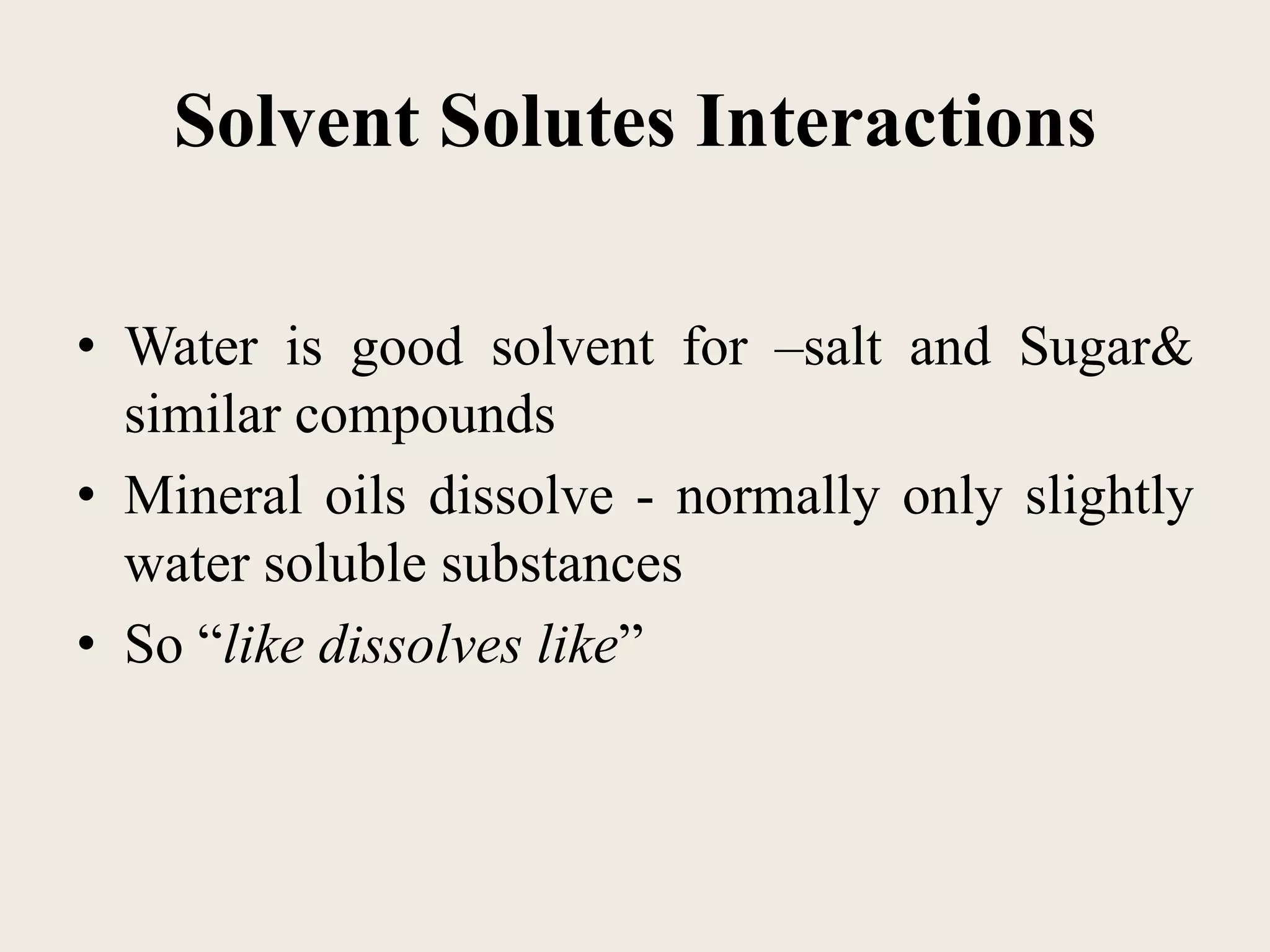 Introduction Of Solubilty Solubility Expression Solute Solvent