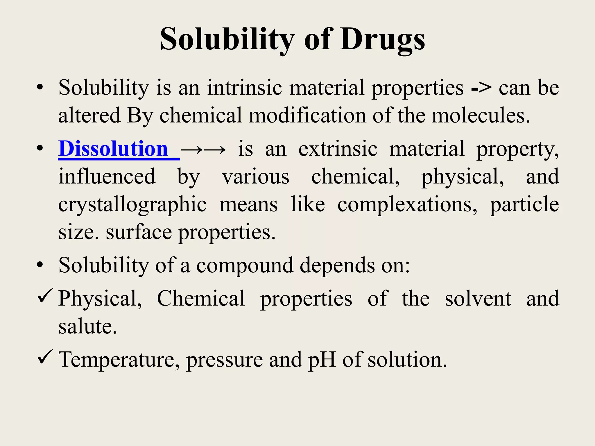 Introduction of solubilty, solubility expression, solute solvent ...