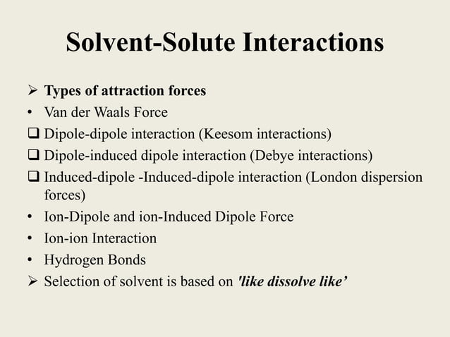 Introduction of solubilty, solubility expression, solute solvent ...